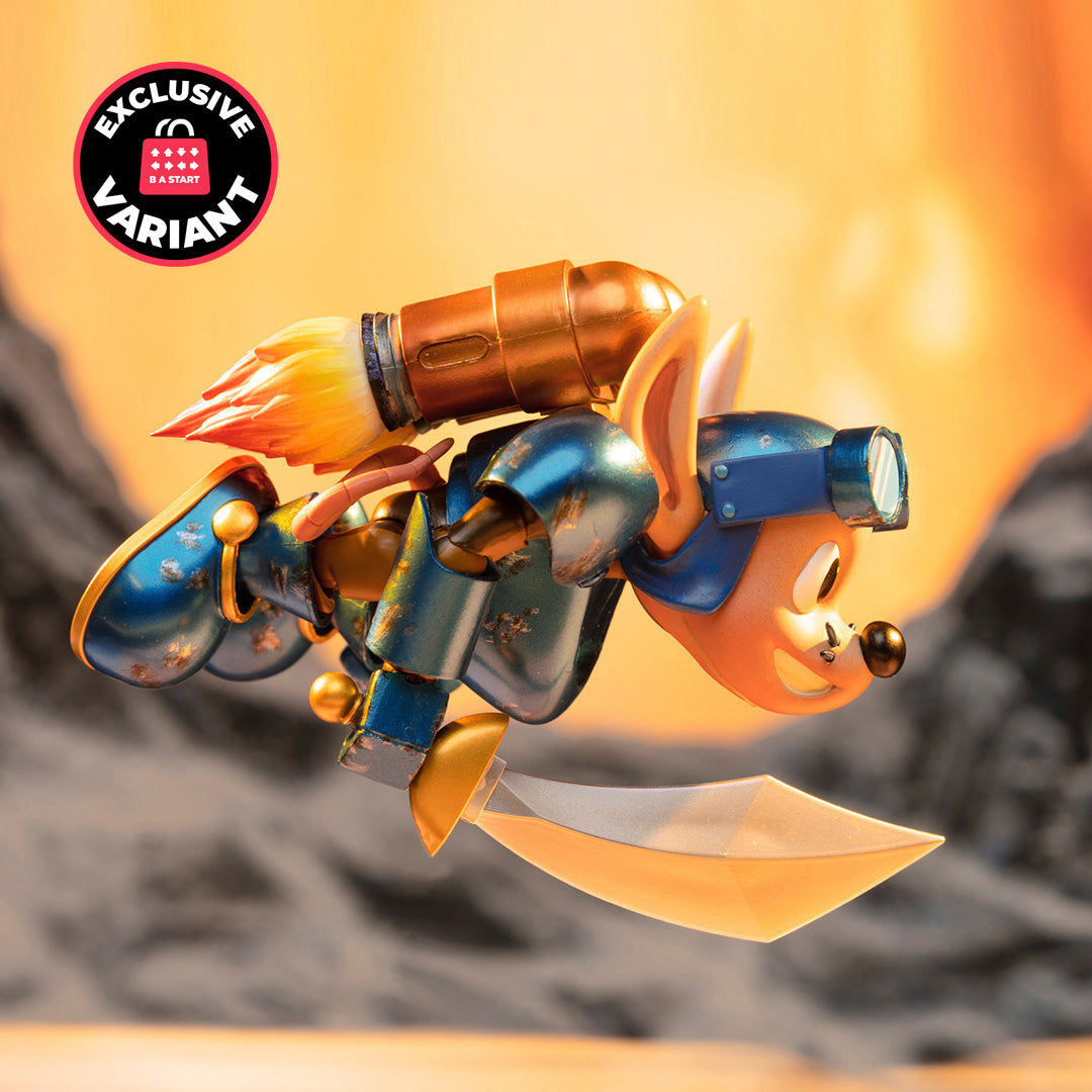Rocket Knight Adventures: Sparkster Action Figure (Battle Damage Varia ...