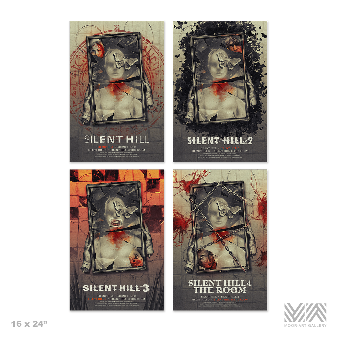 SILENT HILL Set of Four Limited Edition Art Posters – OKS GEAR