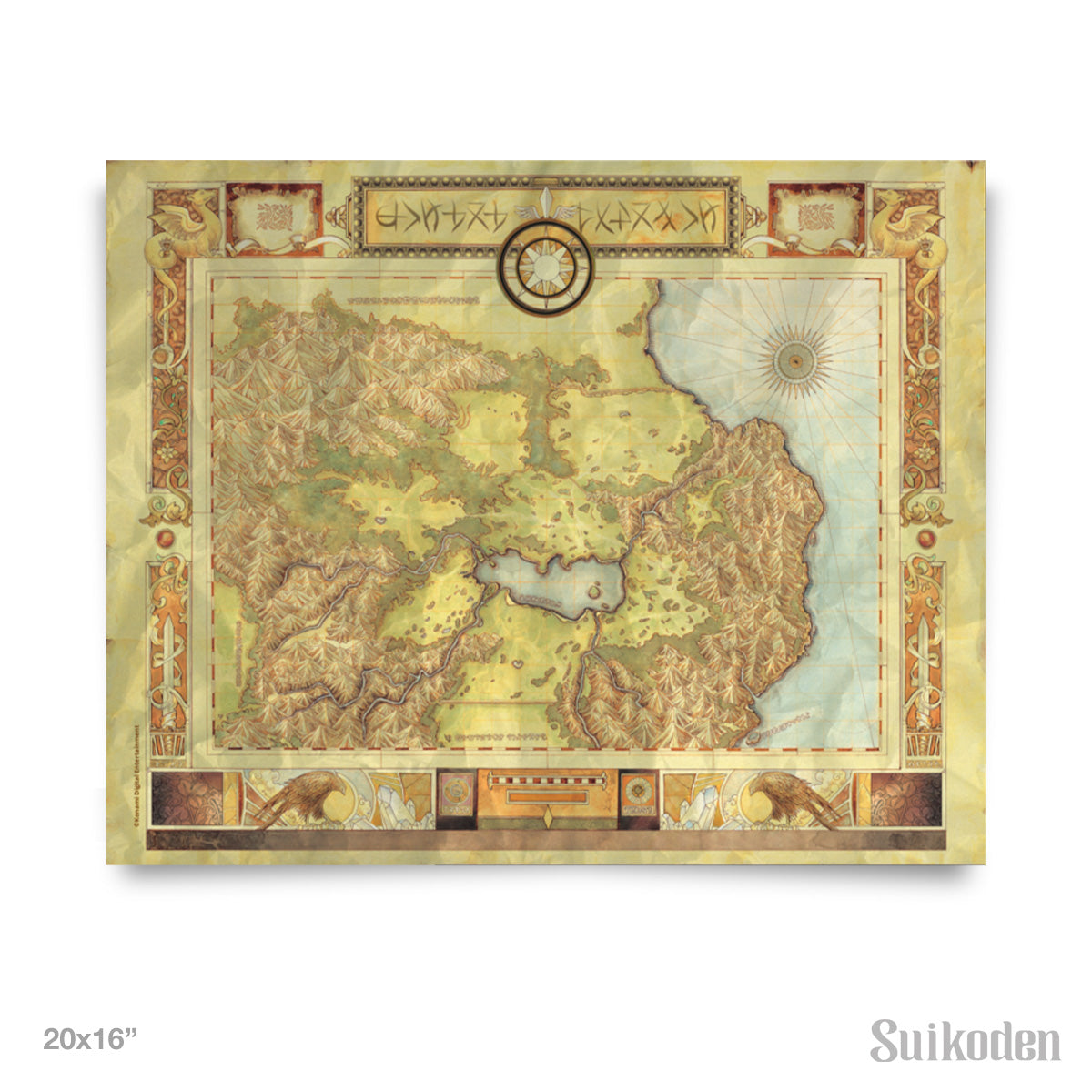 Suikoden Map Poster – OKS GEAR